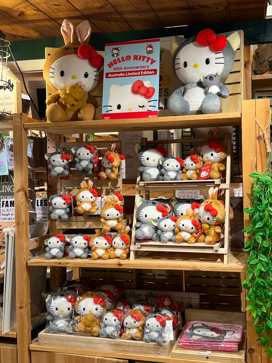 Hello Kitty Kangaroo Plush 3.5 inch with keyring Australian Limited Ed – Rainforest Gift / 112 ...