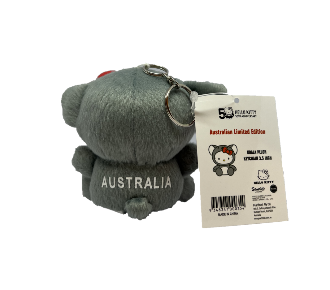 Hello Kitty Koala Plush 3.5 inch with keyring Australian Limited Editi ...
